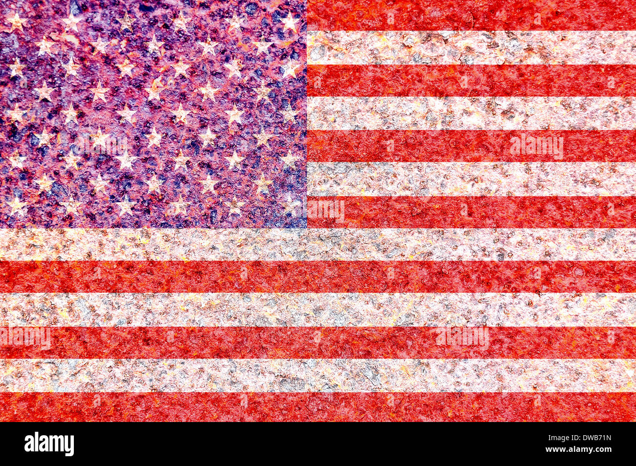Grunge textured of USA flag for USA Independence Day Stock Photo - Alamy