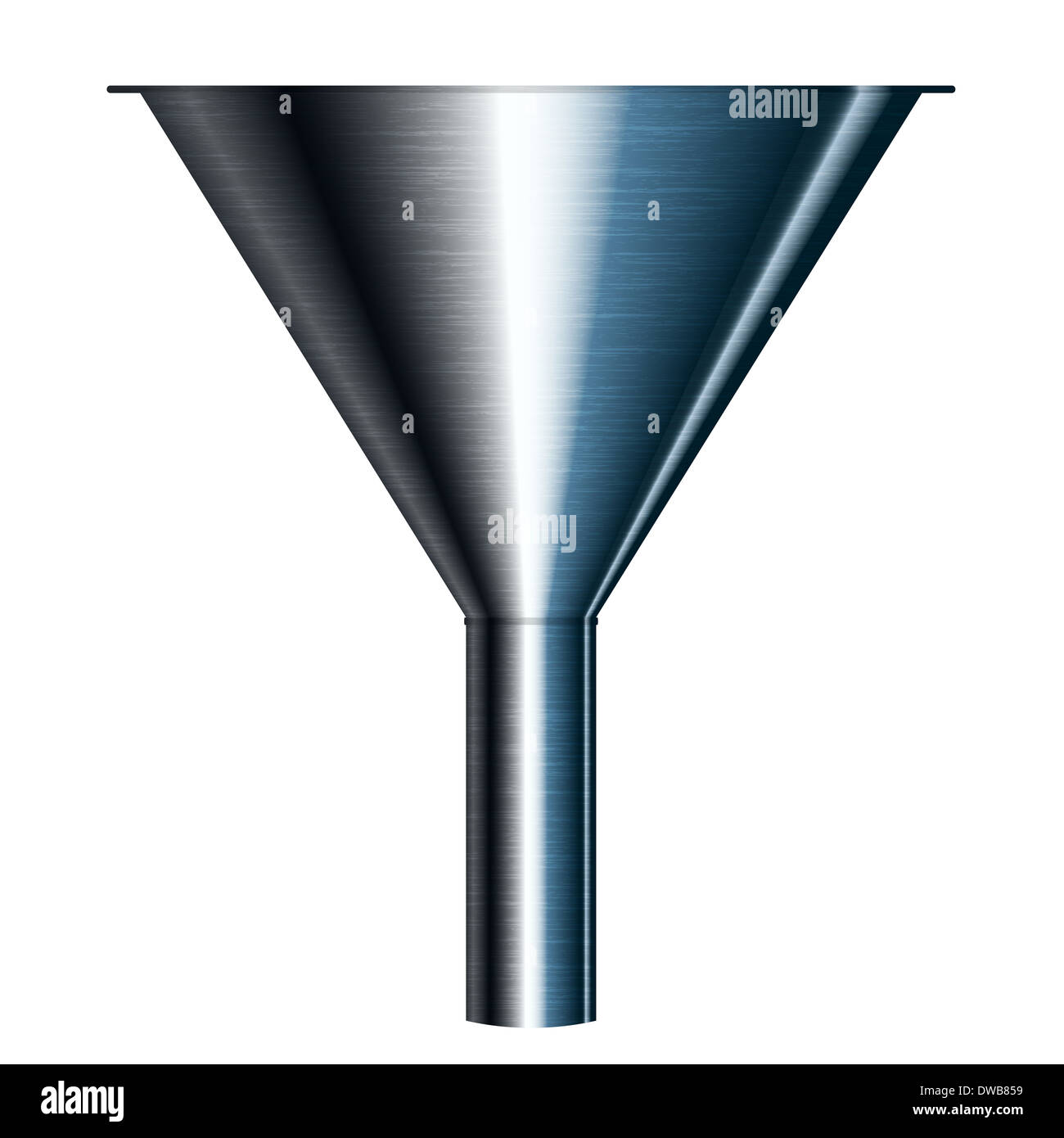 illustration of funnel Stock Photo - Alamy