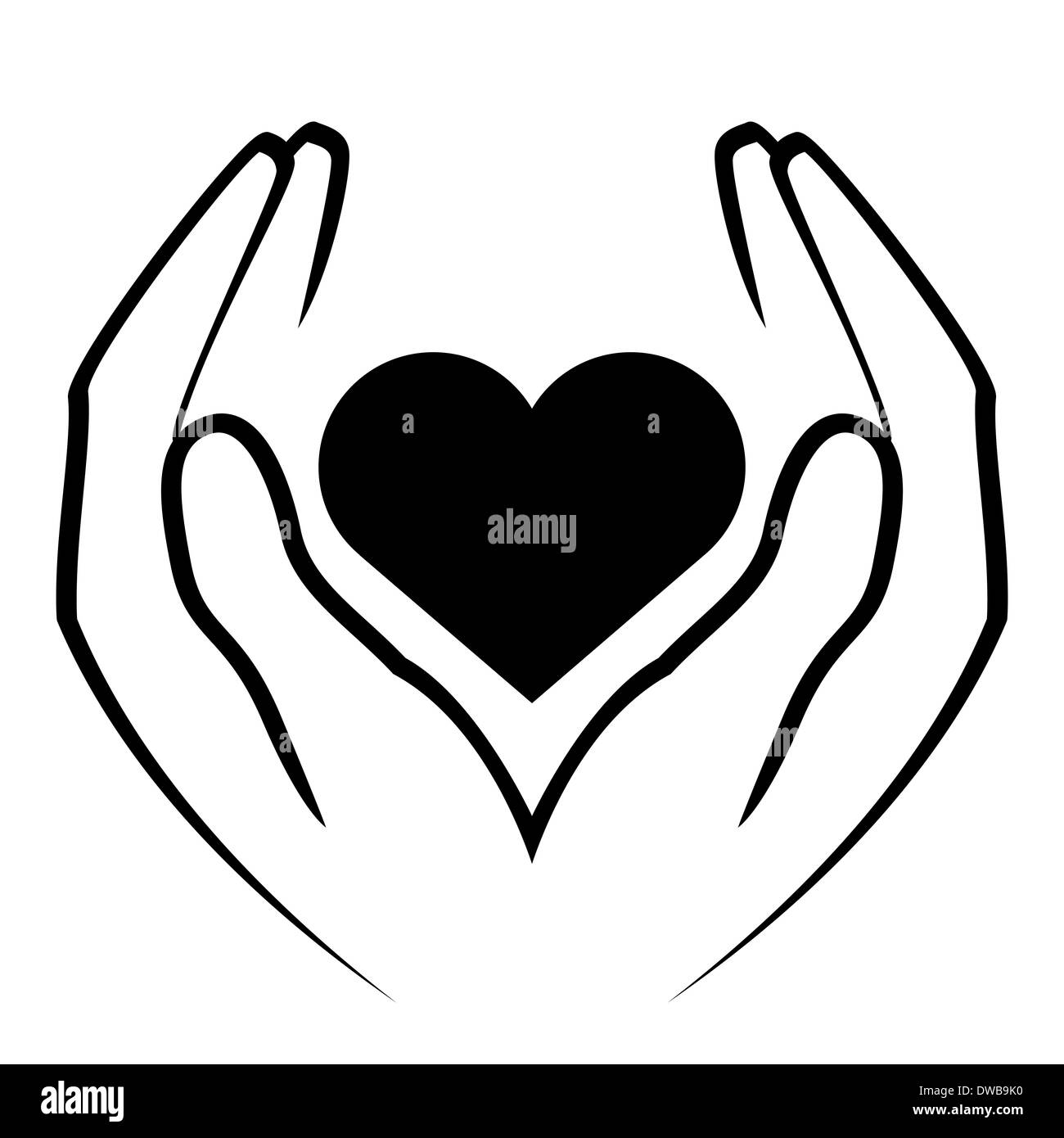 Hand hands friendship solidarity Black and White Stock Photos & Images ...