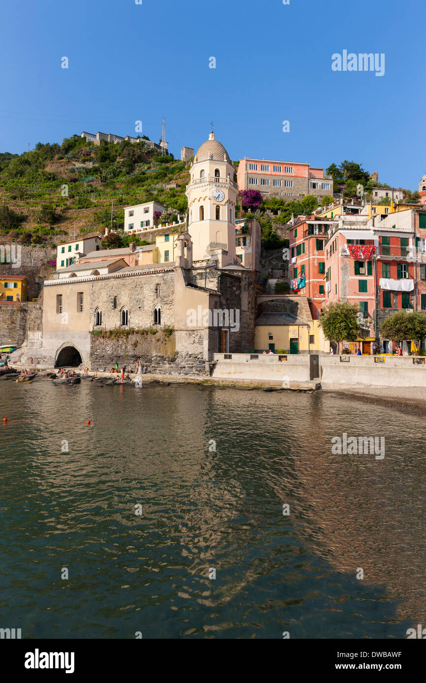 Italy, Cinque Terre, Harbour of Vernazza Stock Photo - Alamy