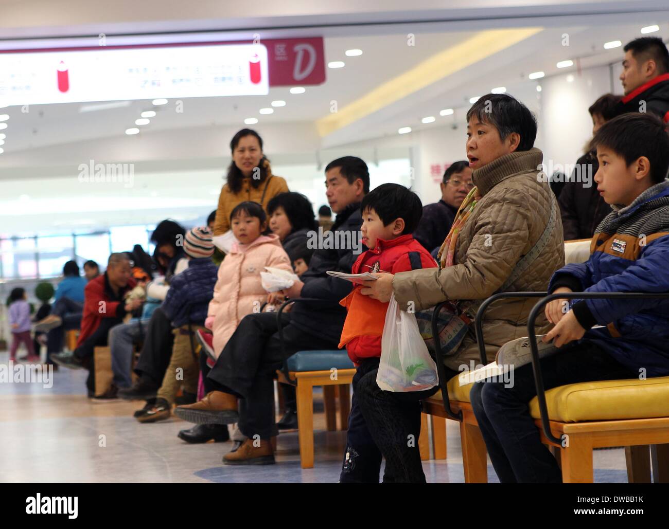 Shanghai, China. 5th Mar, 2014. Young patients, accompanied by their ...