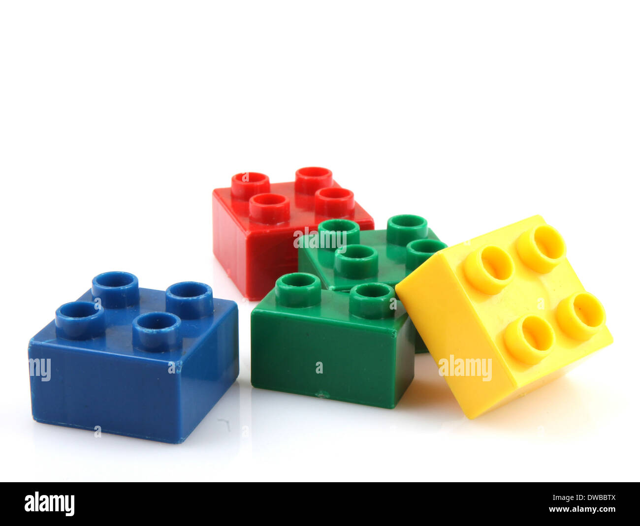 Plastic Building Blocks Stock Photo - Alamy