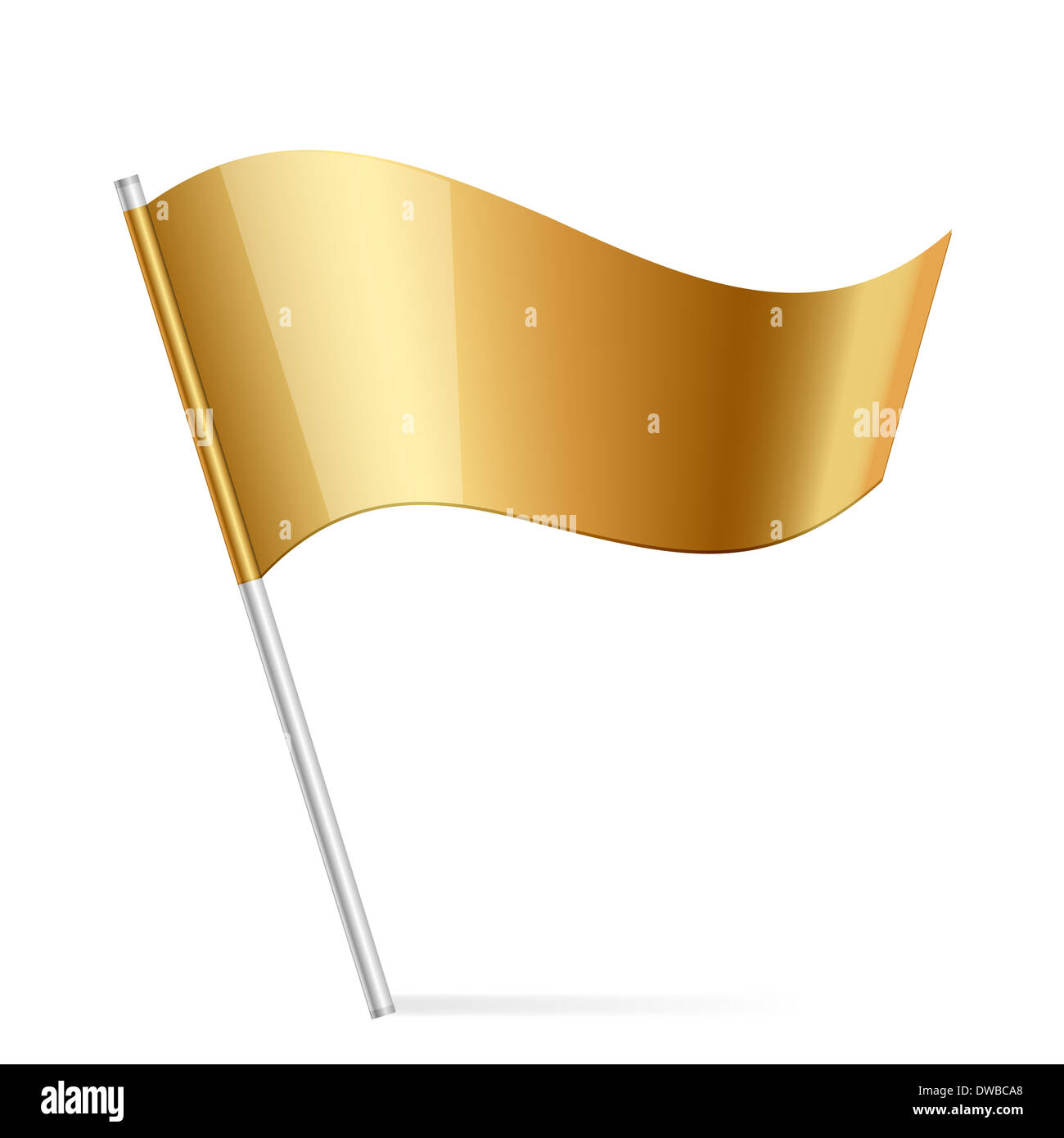 illustration of gold flag Stock Photo - Alamy