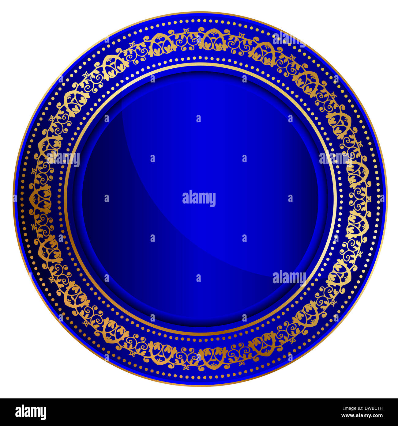 Blue pattern oriental background Cut Out Stock Images & Pictures - Alamy