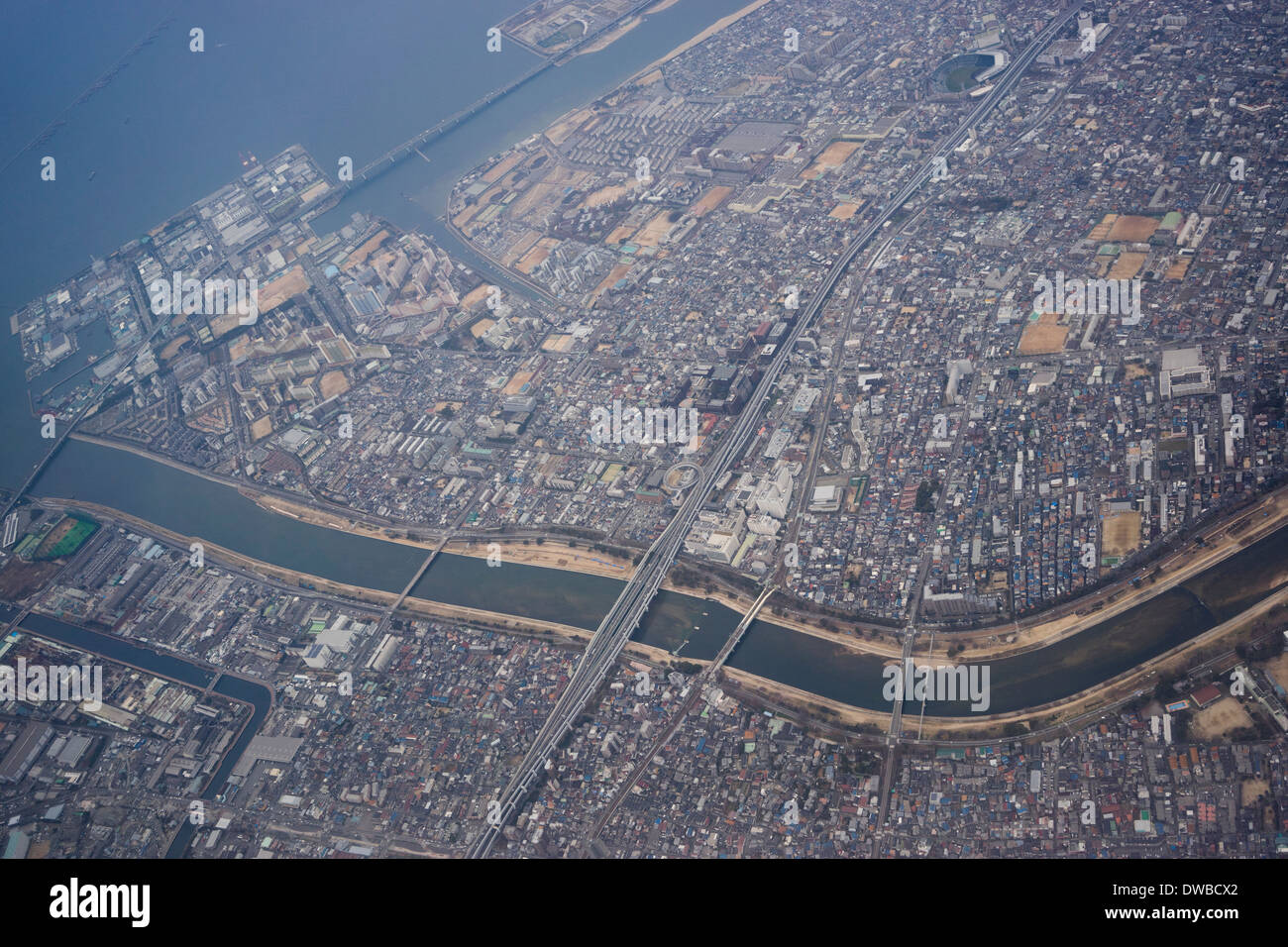 Japan, Osaka, birds eye view Stock Photo - Alamy