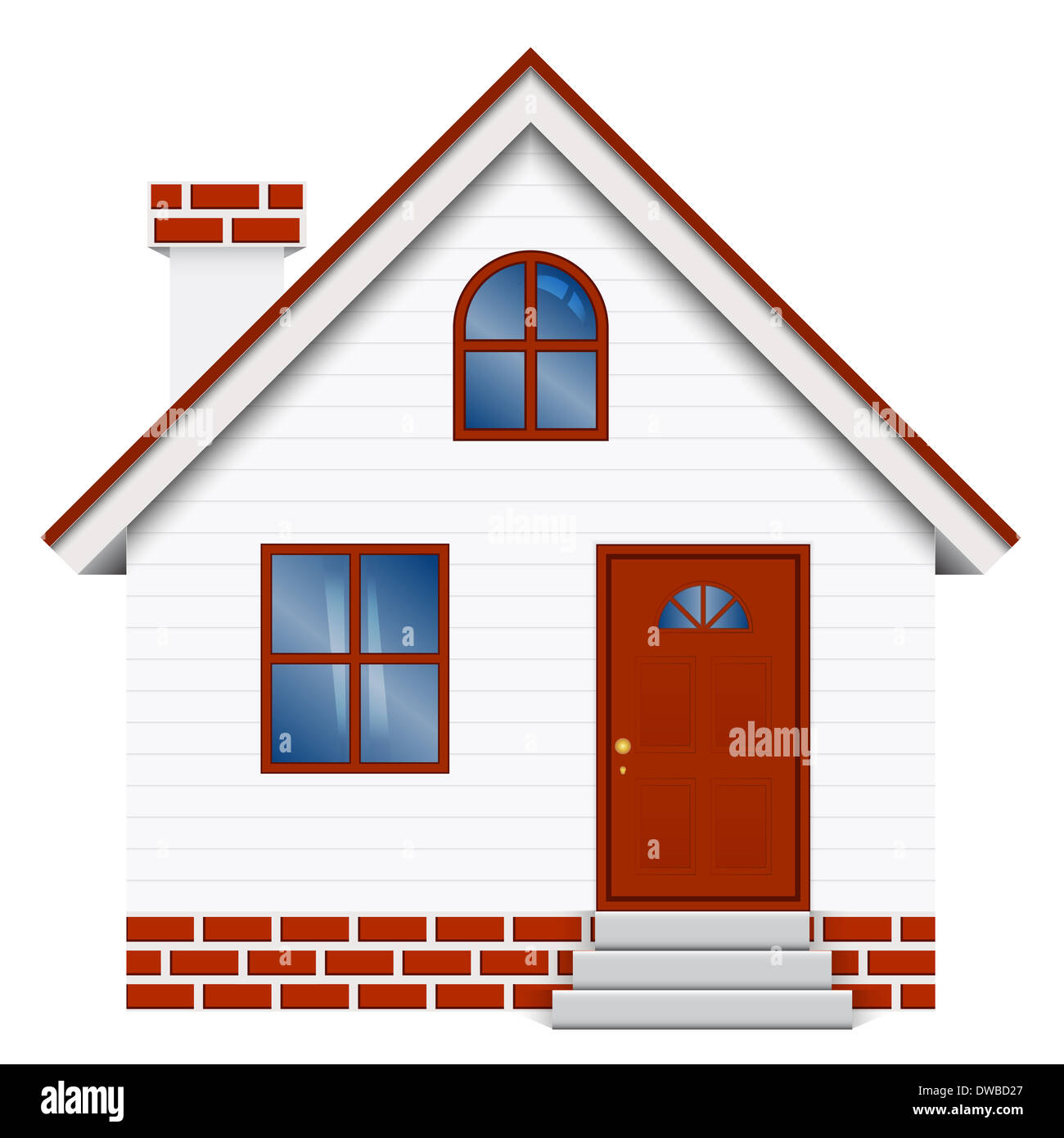 illustration of house Stock Photo - Alamy