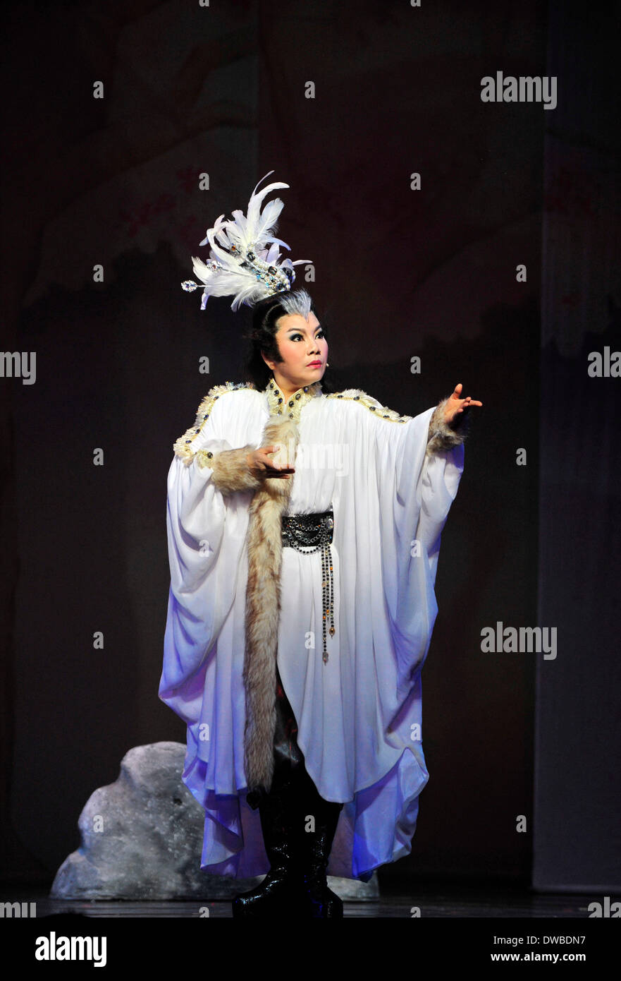 Taipei, China's Taiwan. 5th Mar, 2014. An actress performs during a ...