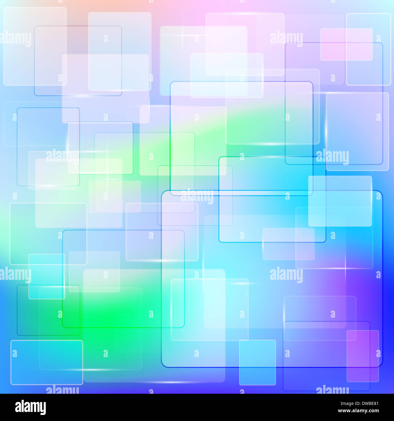 Abstract geometric background of transparent rectangles in light shades ...
