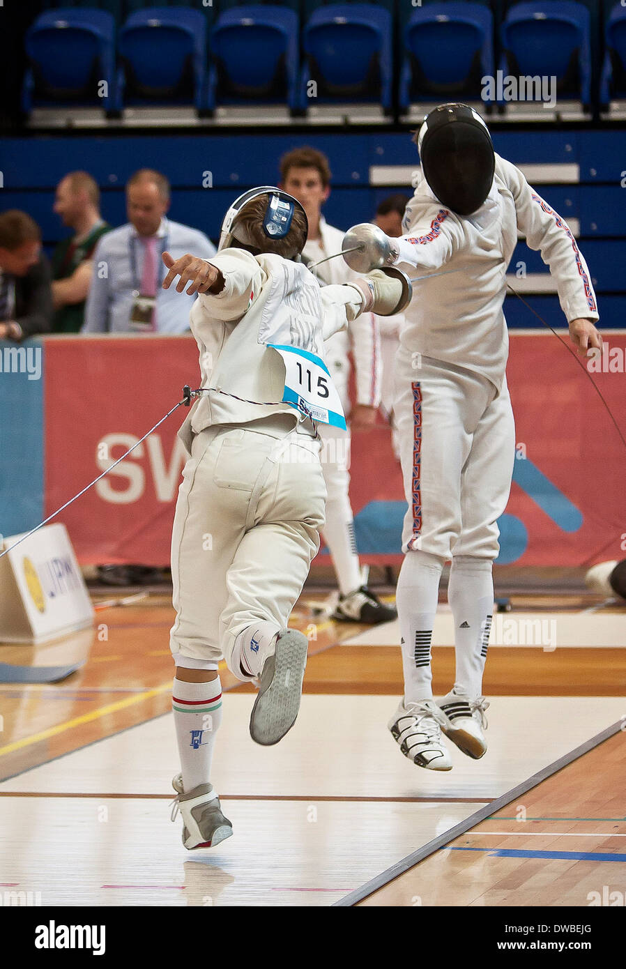 Britain's Nick Woodbridge (R) competing in London Stock Photo - Alamy