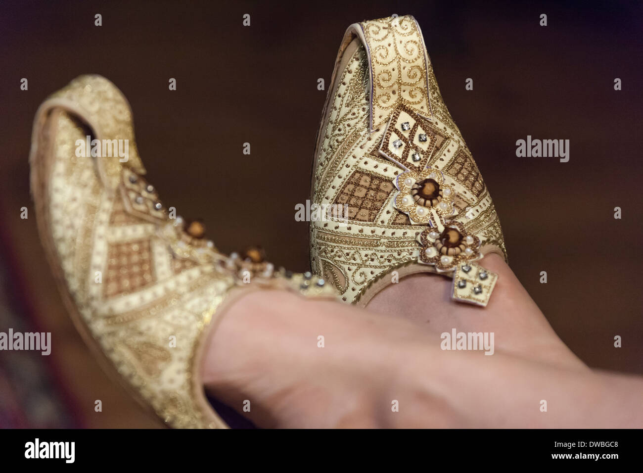 Afghan wedding shoes Stock Photo - Alamy