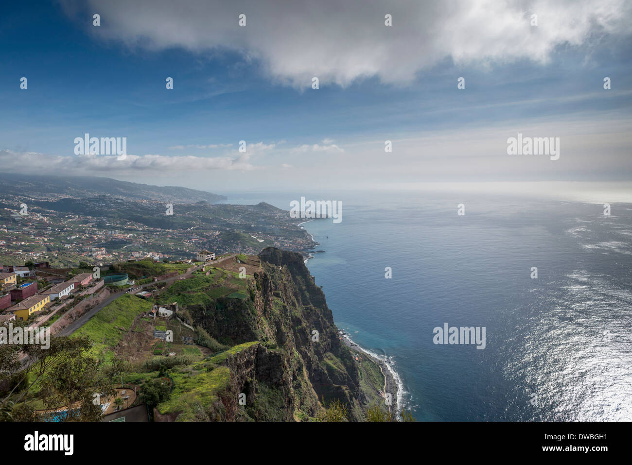 Portugal, Madeira, Cabo Girao, view to Funchal Stock Photo - Alamy