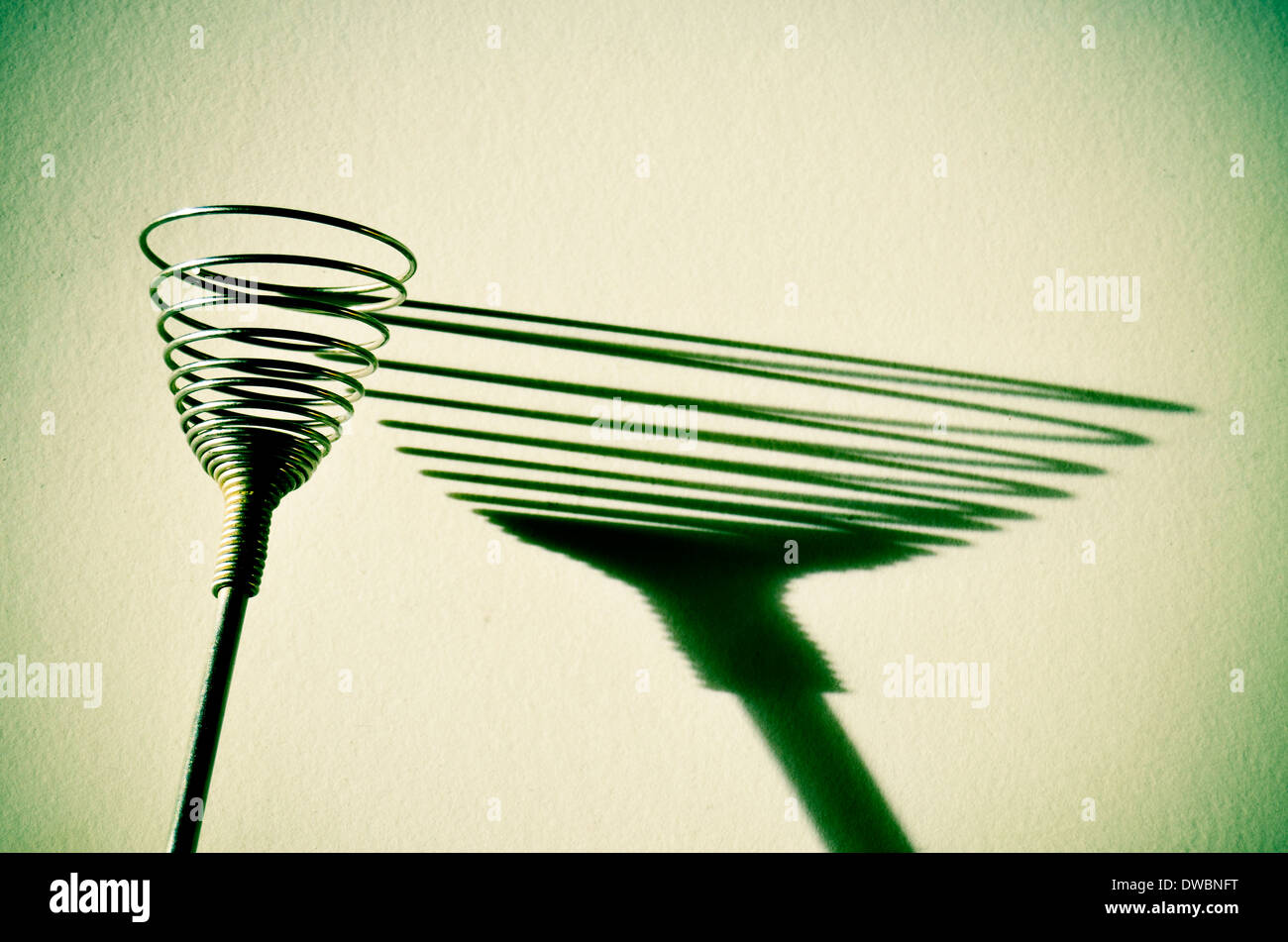 Metal spiral whisk, detail Stock Photo - Alamy