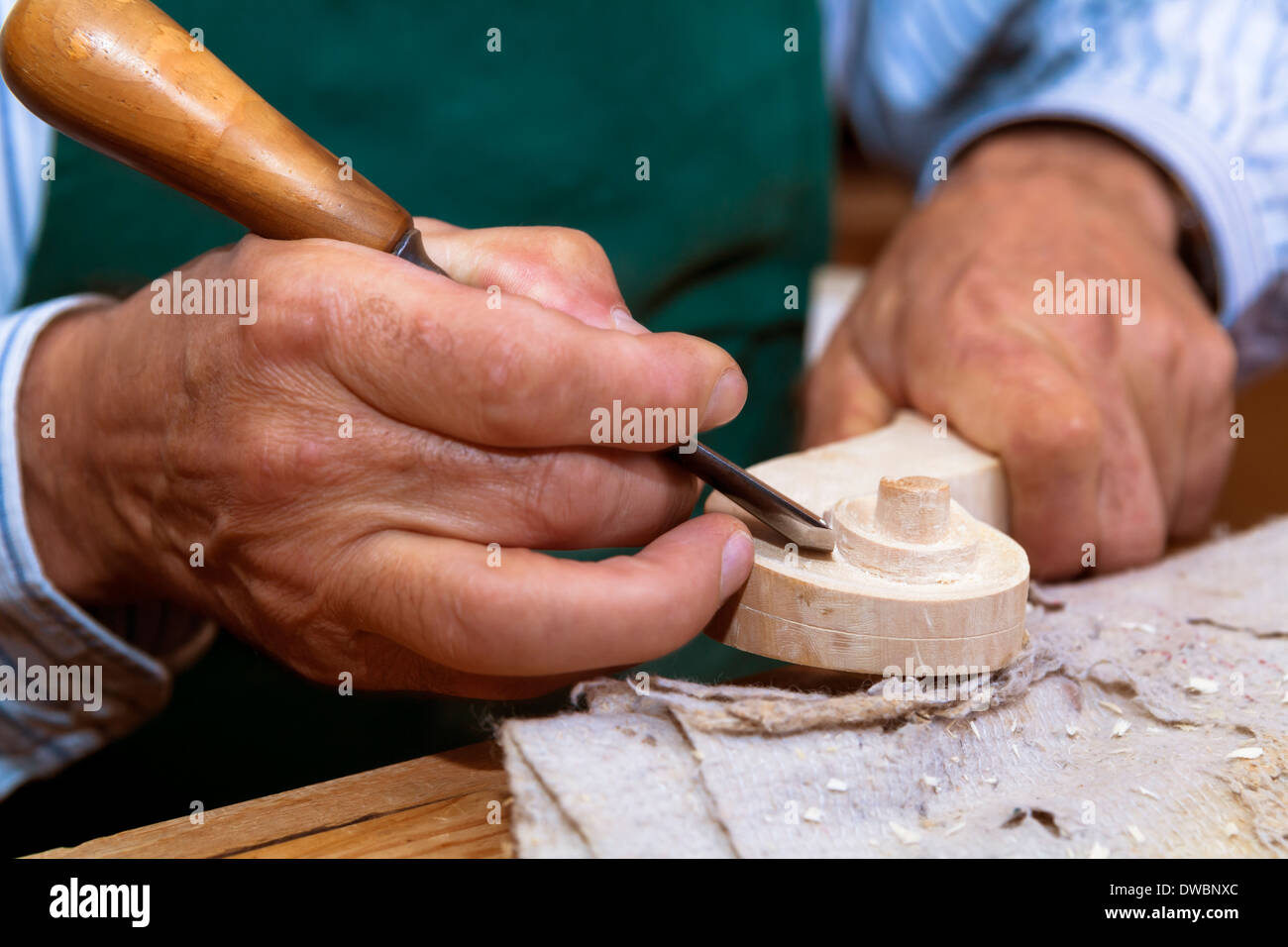 Violin maker at work Stock Photo - Alamy