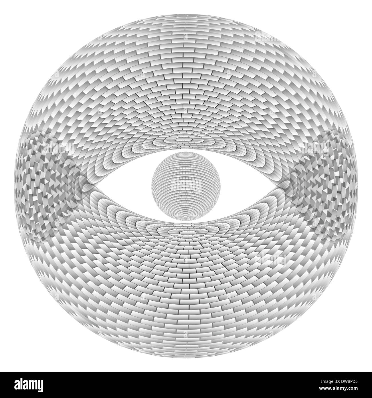 Eye Sphere. Illustration on white background for design Stock Photo - Alamy