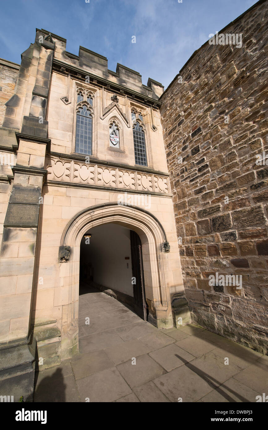 An arched entrance to Durham Cathedral, UK Stock Photo - Alamy