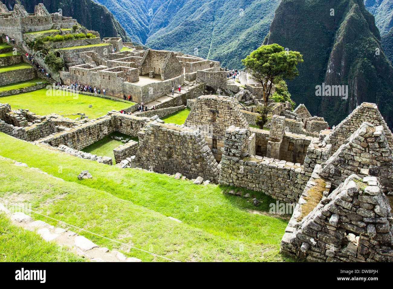 Machu Picchu, the ancient Inca city in the Andes, Peru Stock Photo - Alamy