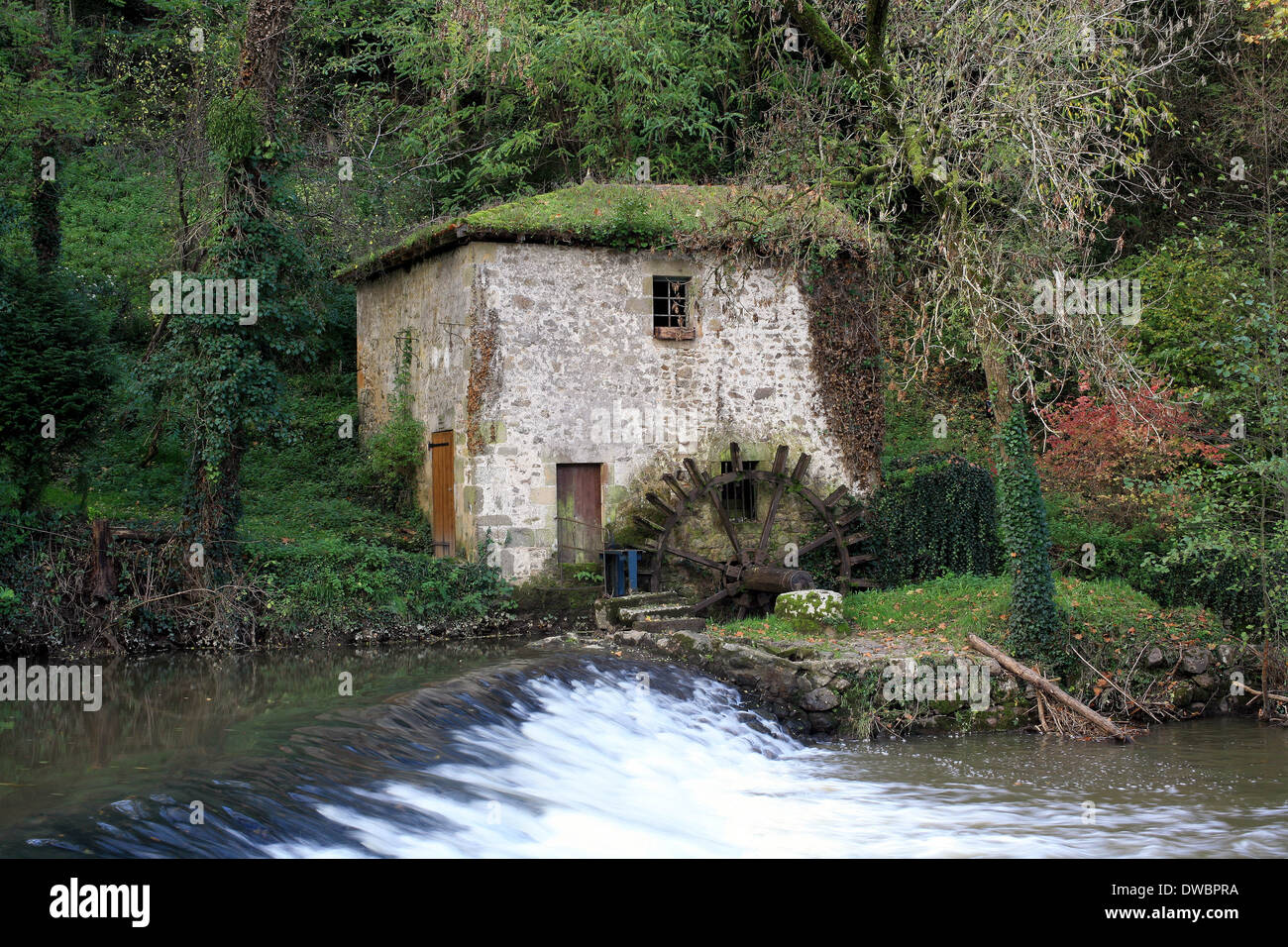 Old watermill at Confolens, Charente, France Stock Photo - Alamy