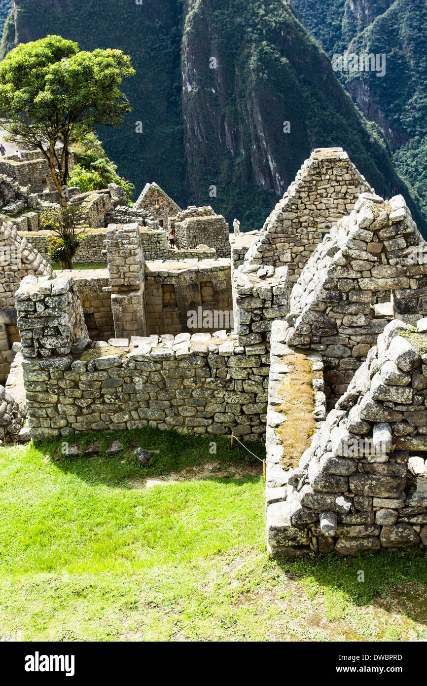 Machu Picchu, the ancient Inca city in the Andes, Peru Stock Photo - Alamy