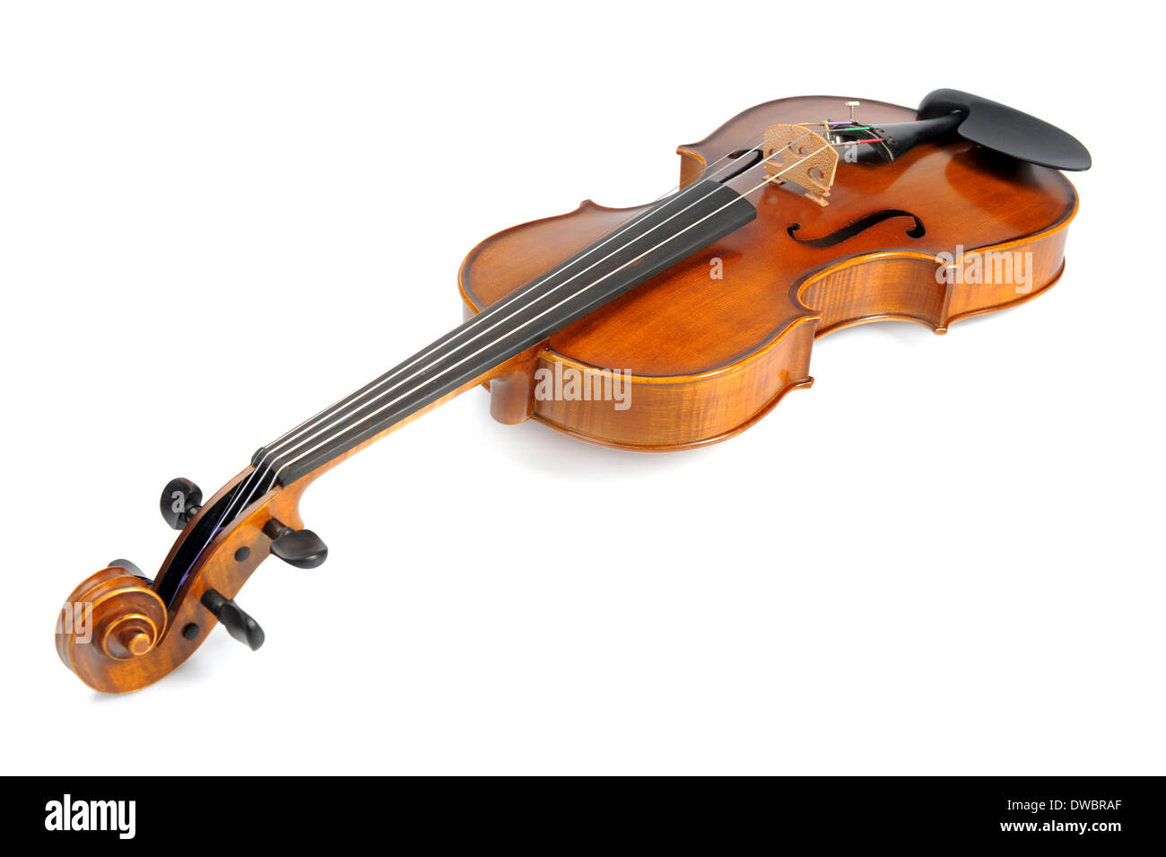 Classical vilolin on white background Stock Photo - Alamy