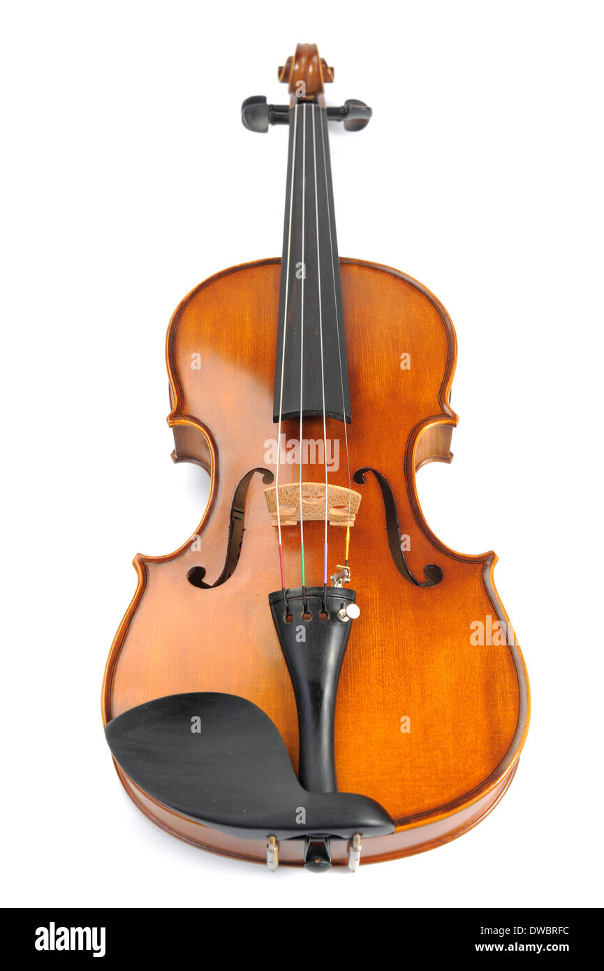 Classical vilolin on white background Stock Photo - Alamy