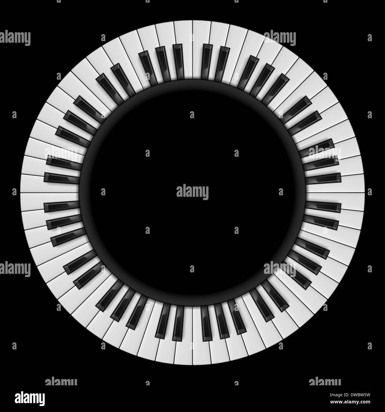 Piano keys. Abstract illustration, for creative design on black Stock ...