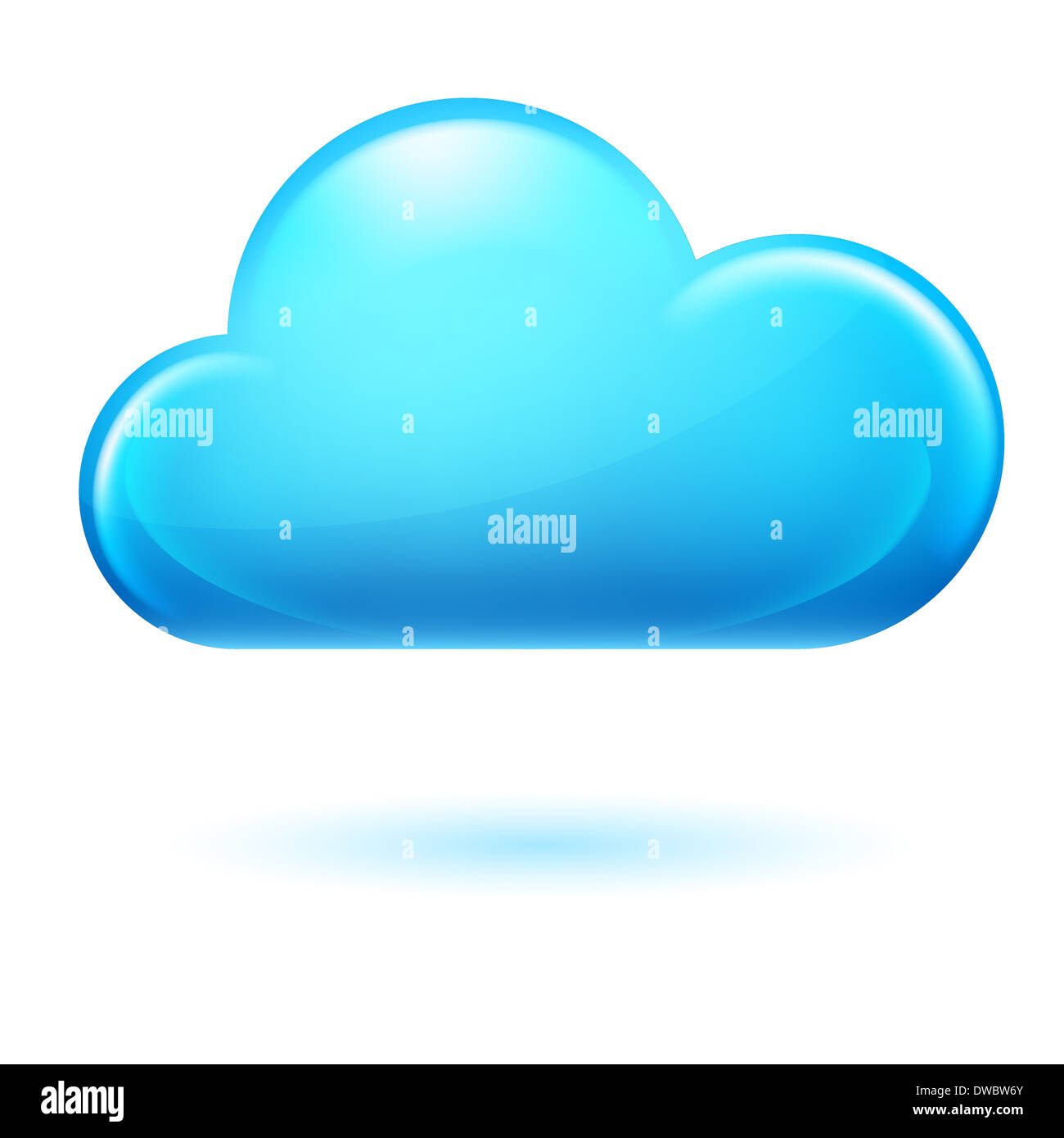 Single fluffy cloud on Cut Out Stock Images & Pictures - Alamy