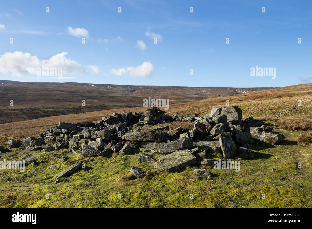 Old Sheep Fold and the View Across Bollihope in Weardale County Durham ...