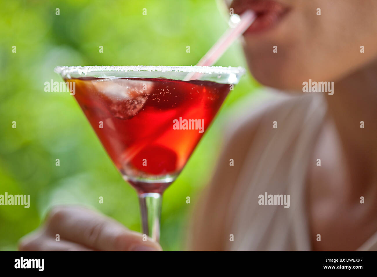 Sipping close up woman hi-res stock photography and images - Alamy