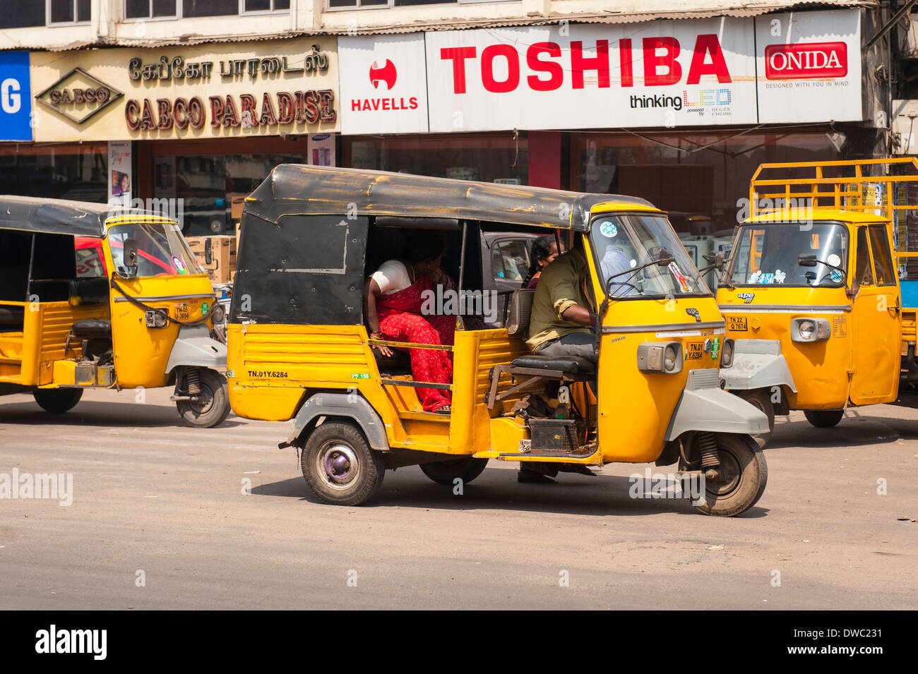 Chennai auto rickshaw hi-res stock photography and images - Alamy