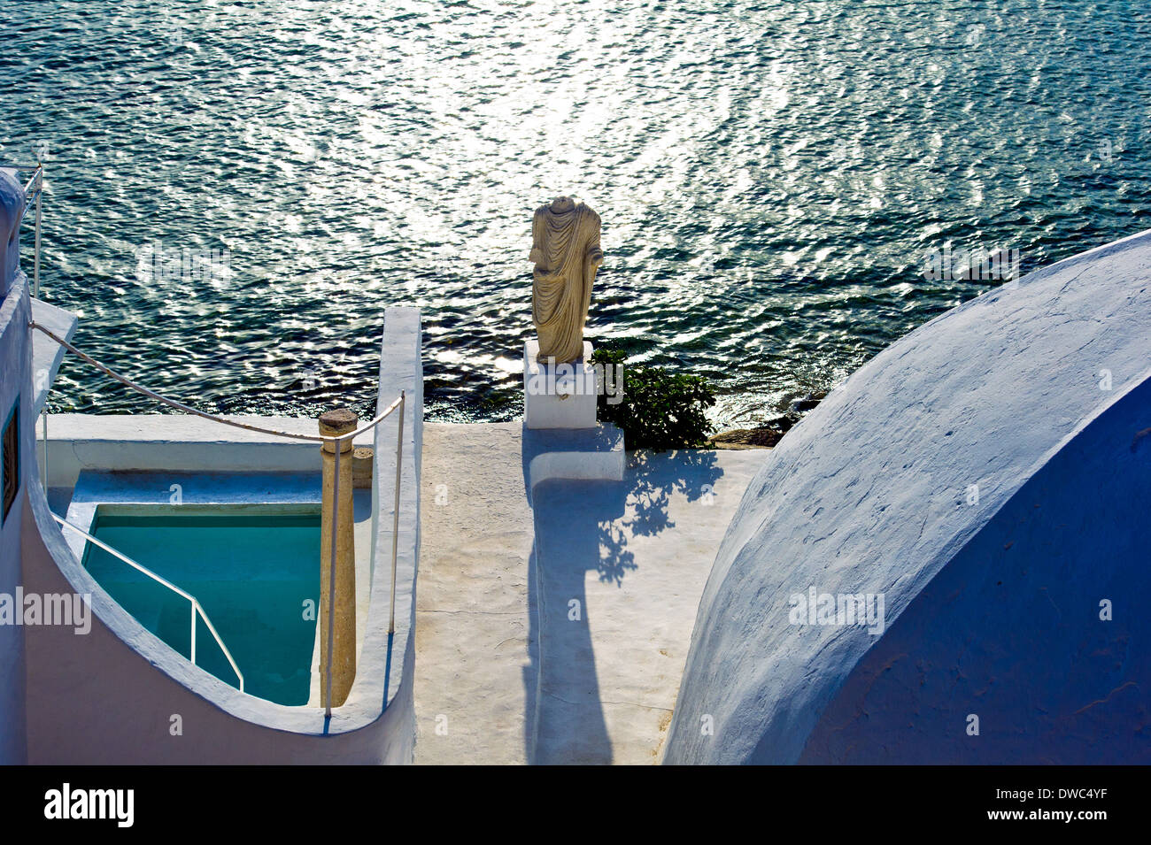 North Africa, Tunisia, Cape Bon, Hammamet. Roman sculpture decorating ...