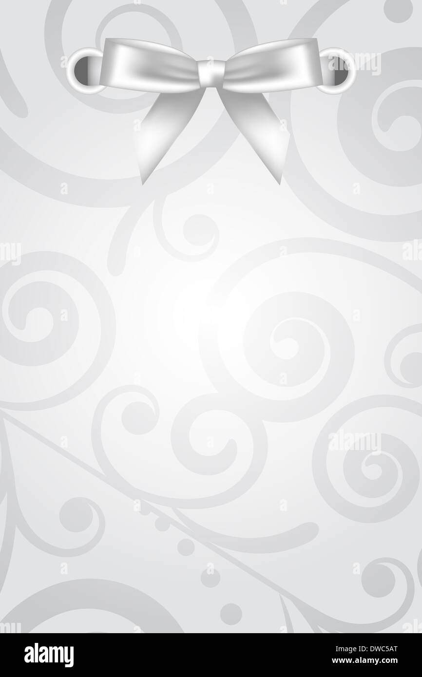 floral background with bow Stock Photo - Alamy