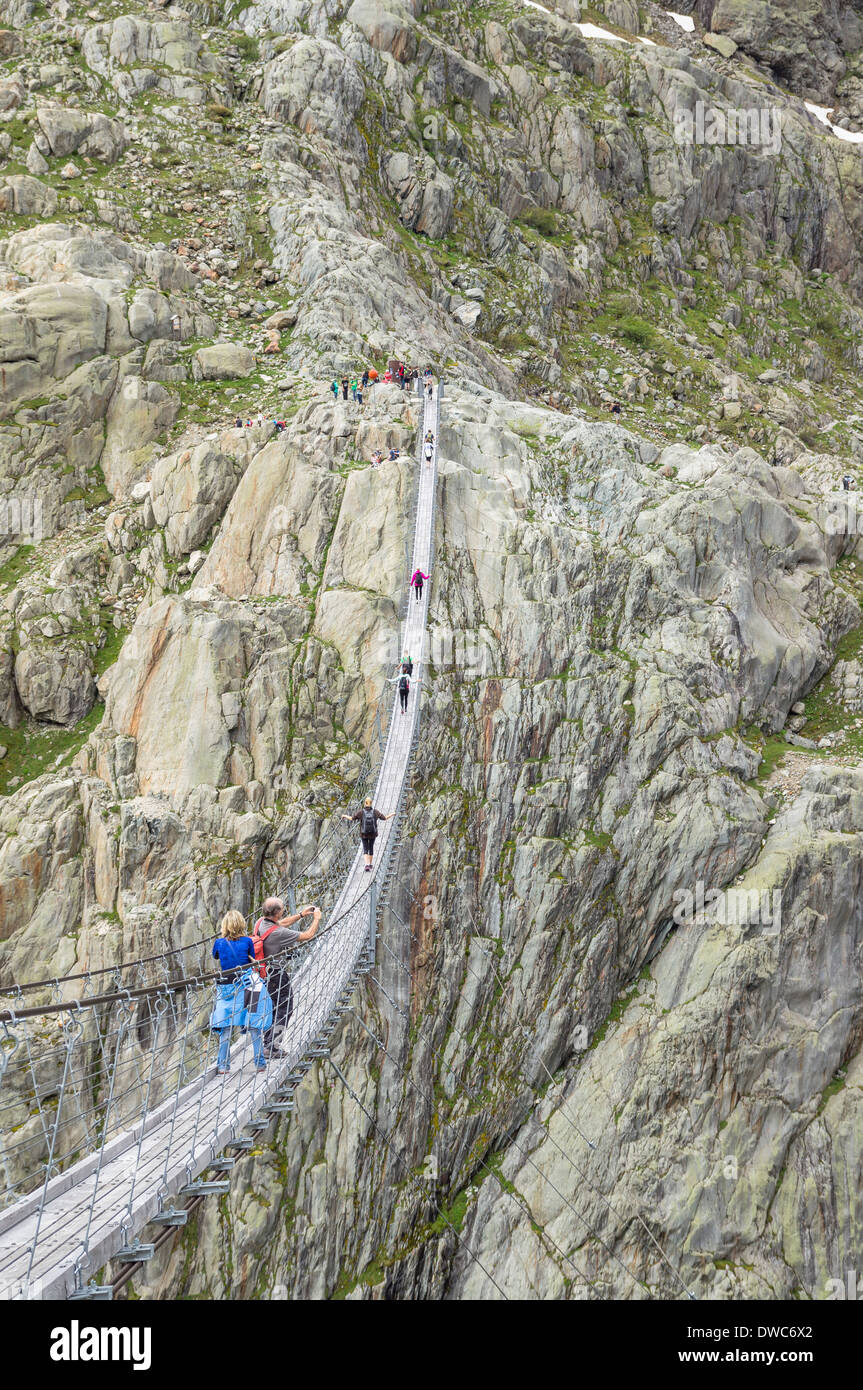 Trift suspension bridge Stock Photo - Alamy
