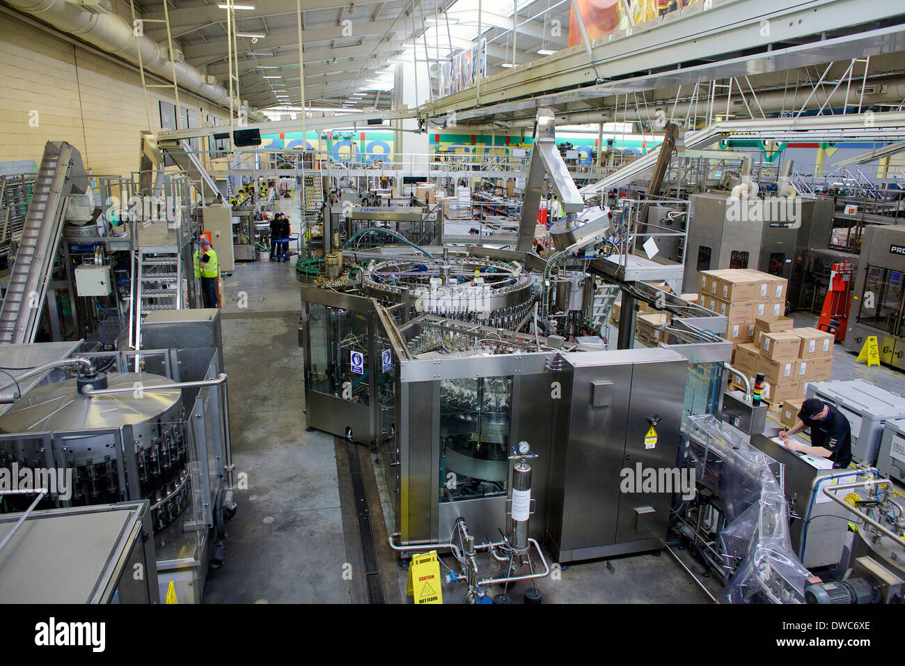 Whisky bottling production line at William Grant & Sons' plant in ...