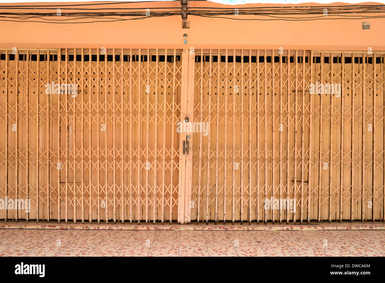 steel sliding door Stock Photo - Alamy