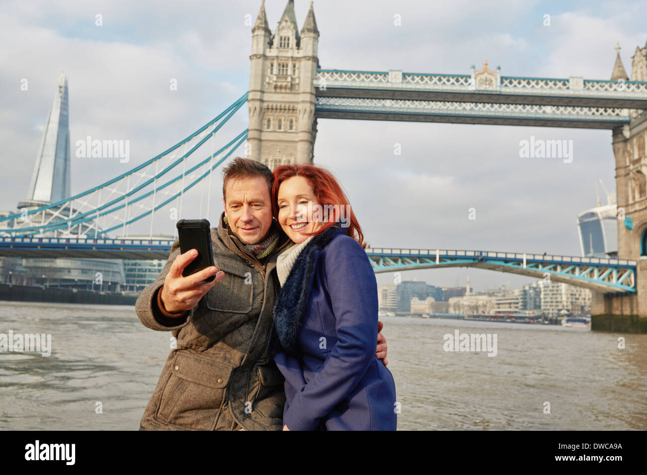 Tower Bridge London River Portrait High Resolution Stock Photography ...