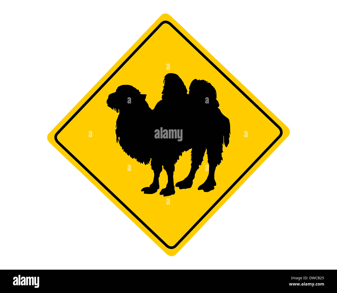 Camel road sign Cut Out Stock Images & Pictures - Alamy