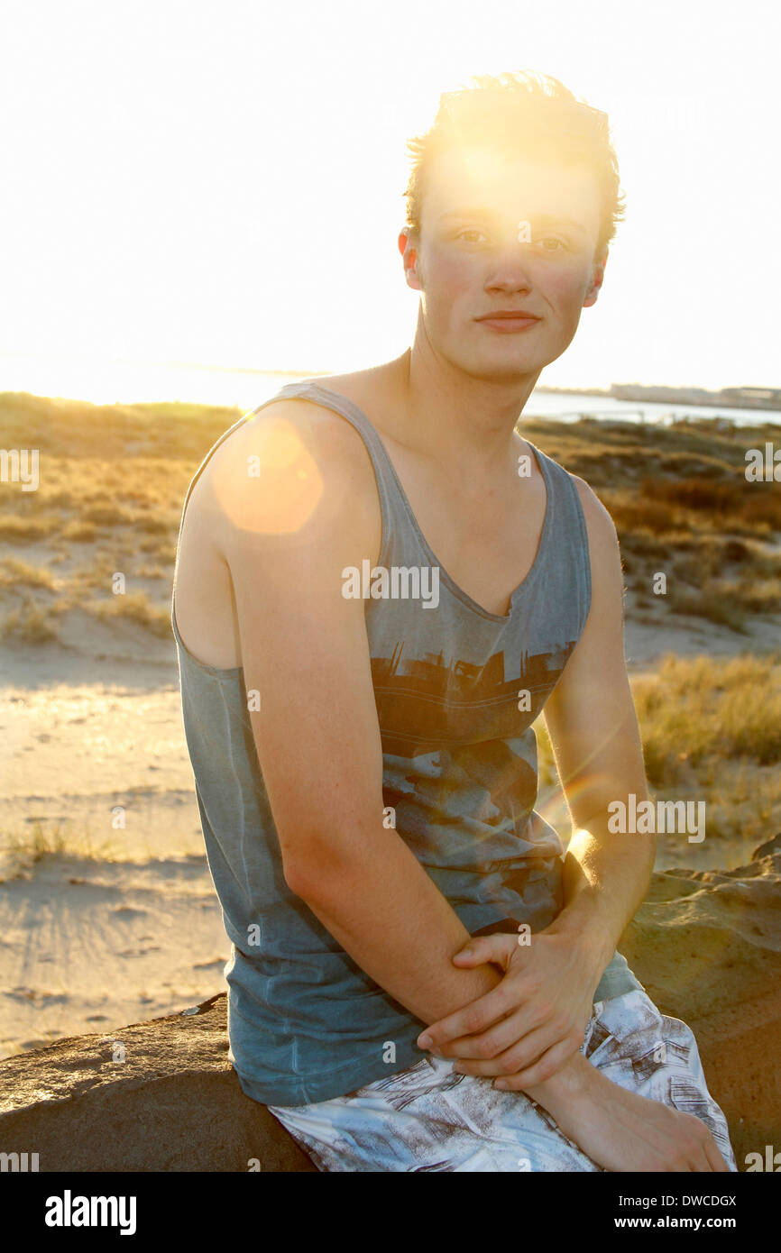 Young men only beach holiday hi-res stock photography and images - Alamy