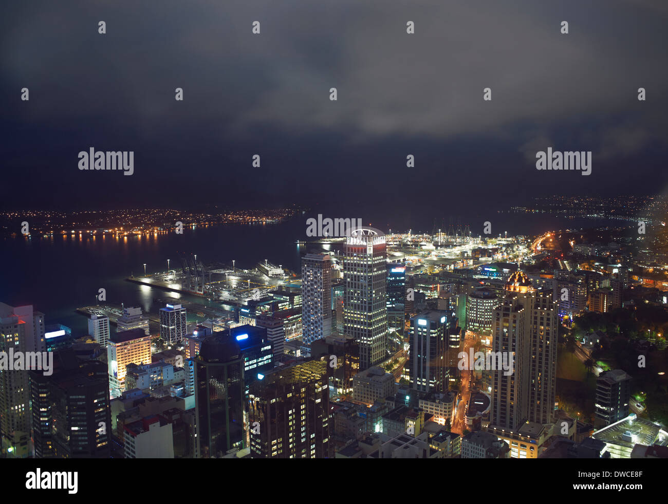 Night view city auckland from hi-res stock photography and images - Alamy