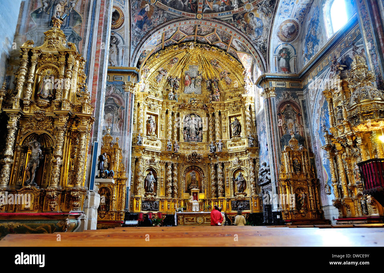 Baroque altar piece. Church of Our Lady of the Assumption (16th, 17th ...