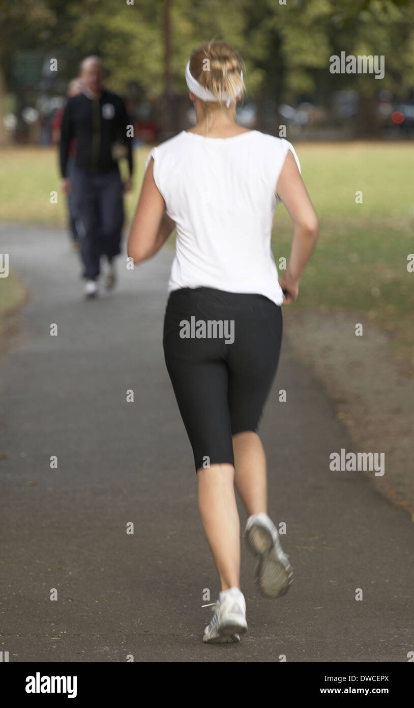British lady jogging hi-res stock photography and images - Alamy