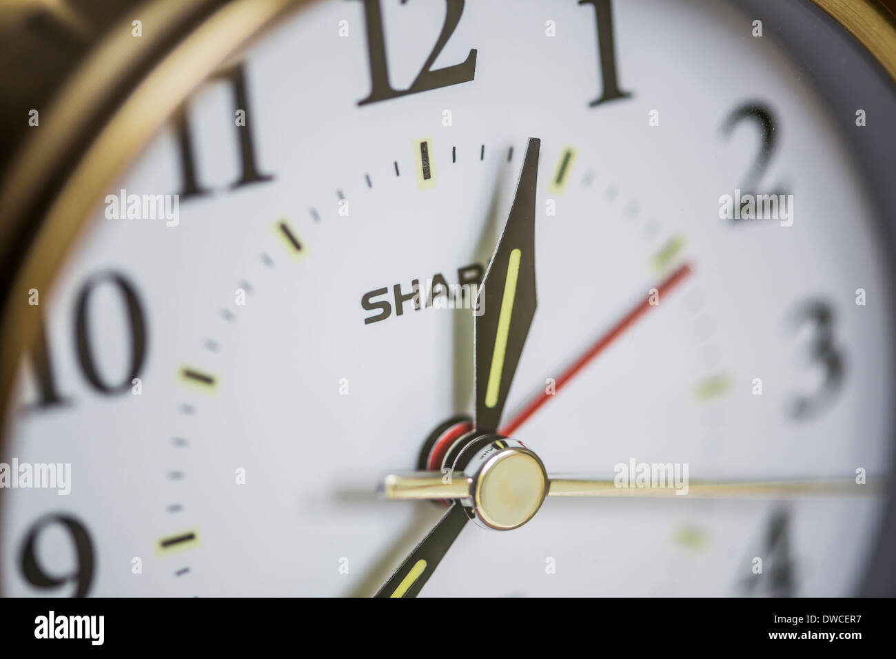 Clock Face CLOSEUP Stock Photo - Alamy