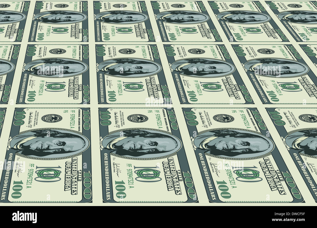 Dollars background. Illustration for Your creative design Stock Photo ...