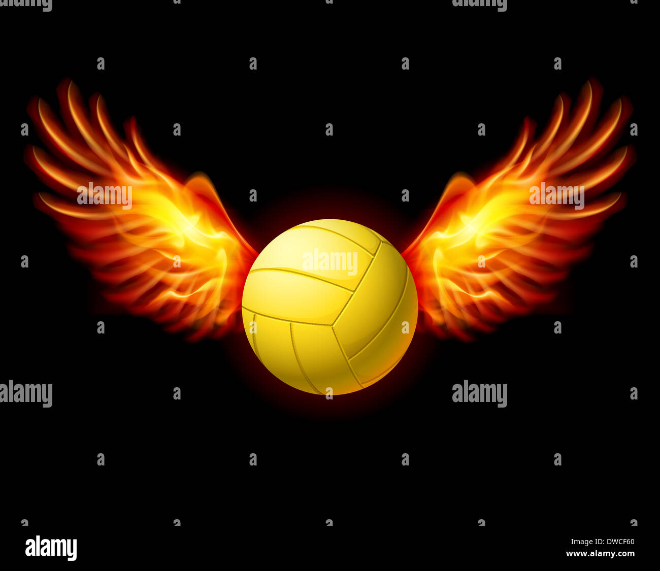 Wings game design fire hi-res stock photography and images - Alamy