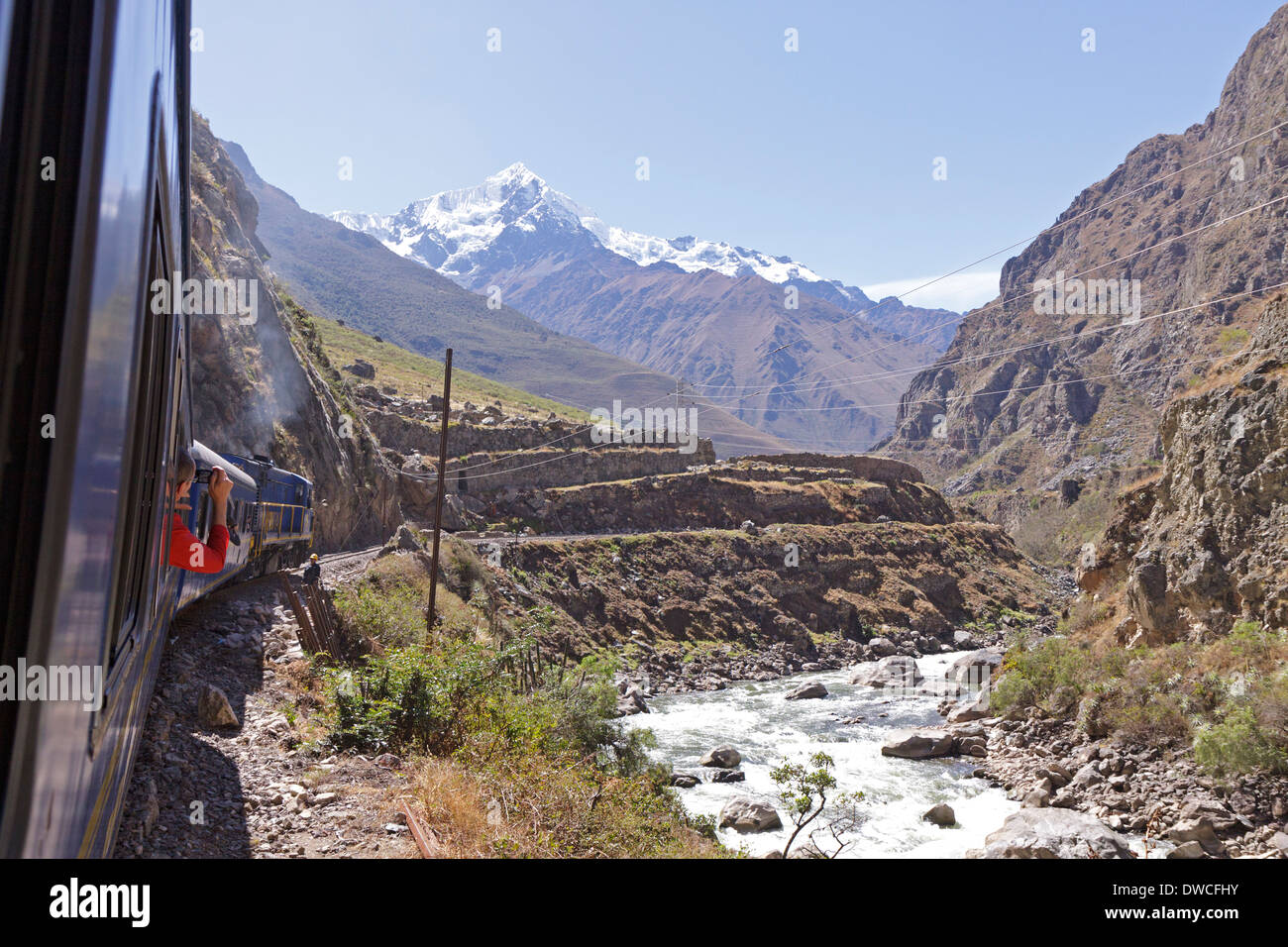 Train ride through andes mountains hi-res stock photography and images ...