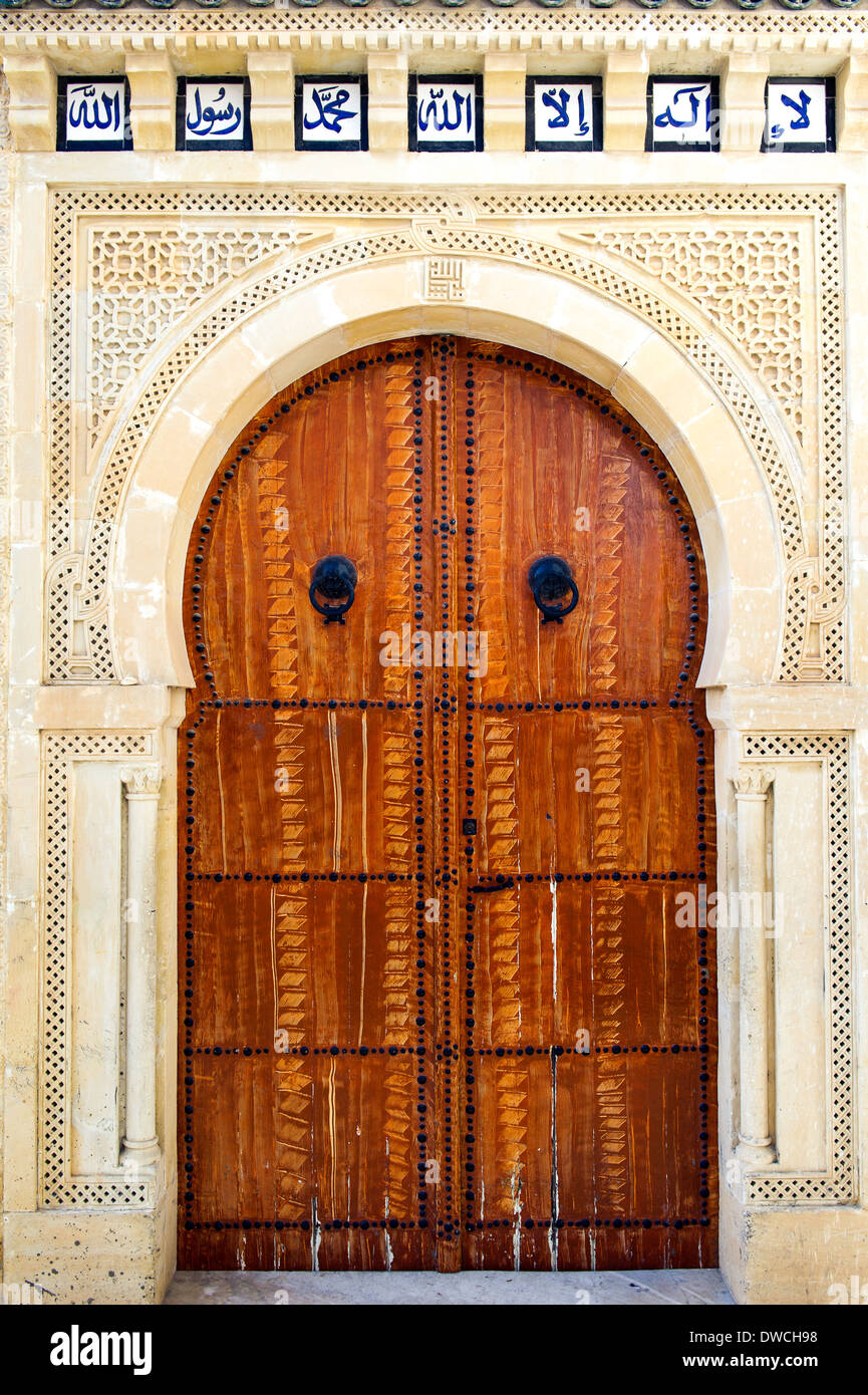 North Africa. Tunisia, Cape Bon, Nabeul. Typical Traditional door Stock ...