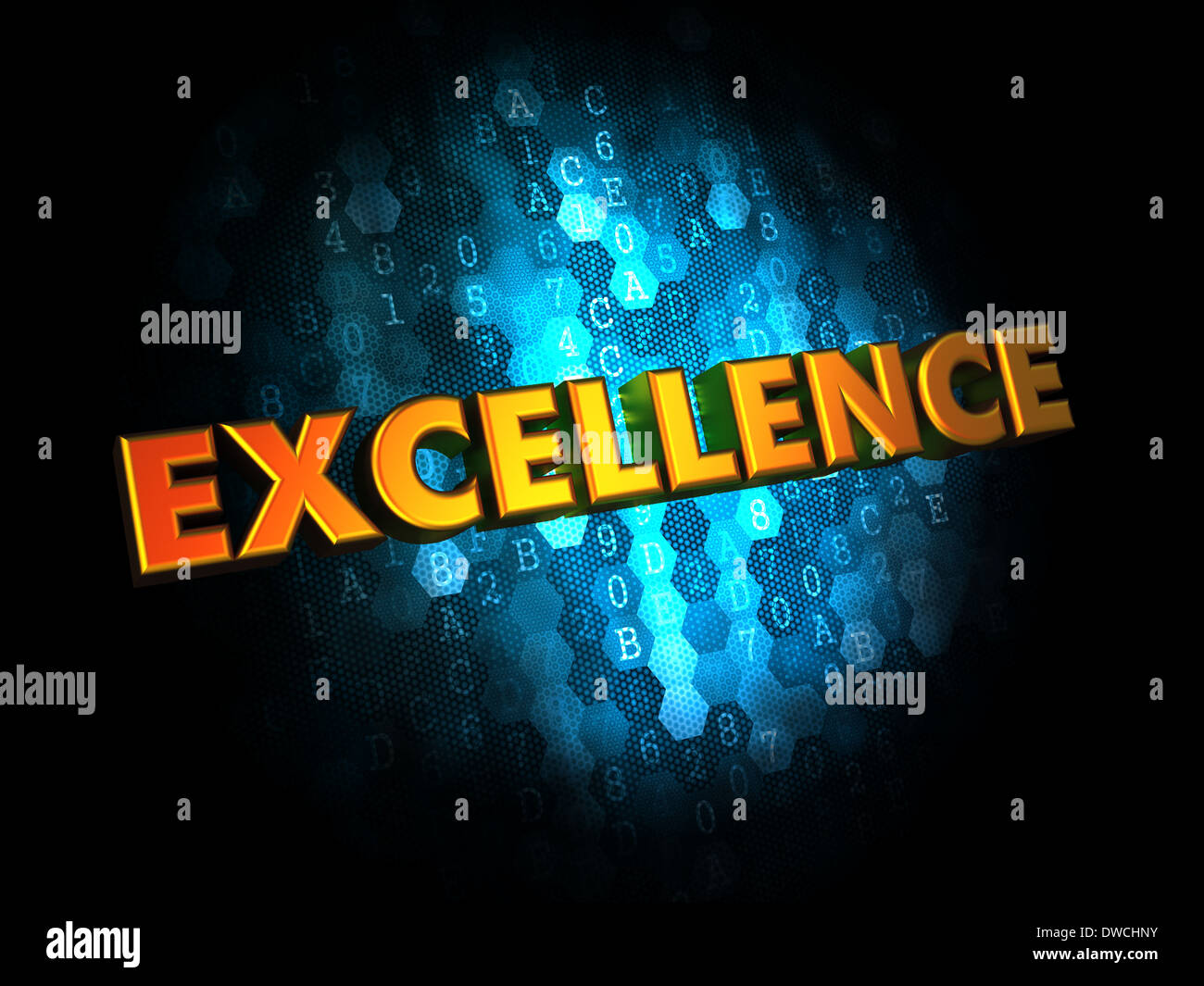 Excellence Concept on Digital Background Stock Photo - Alamy