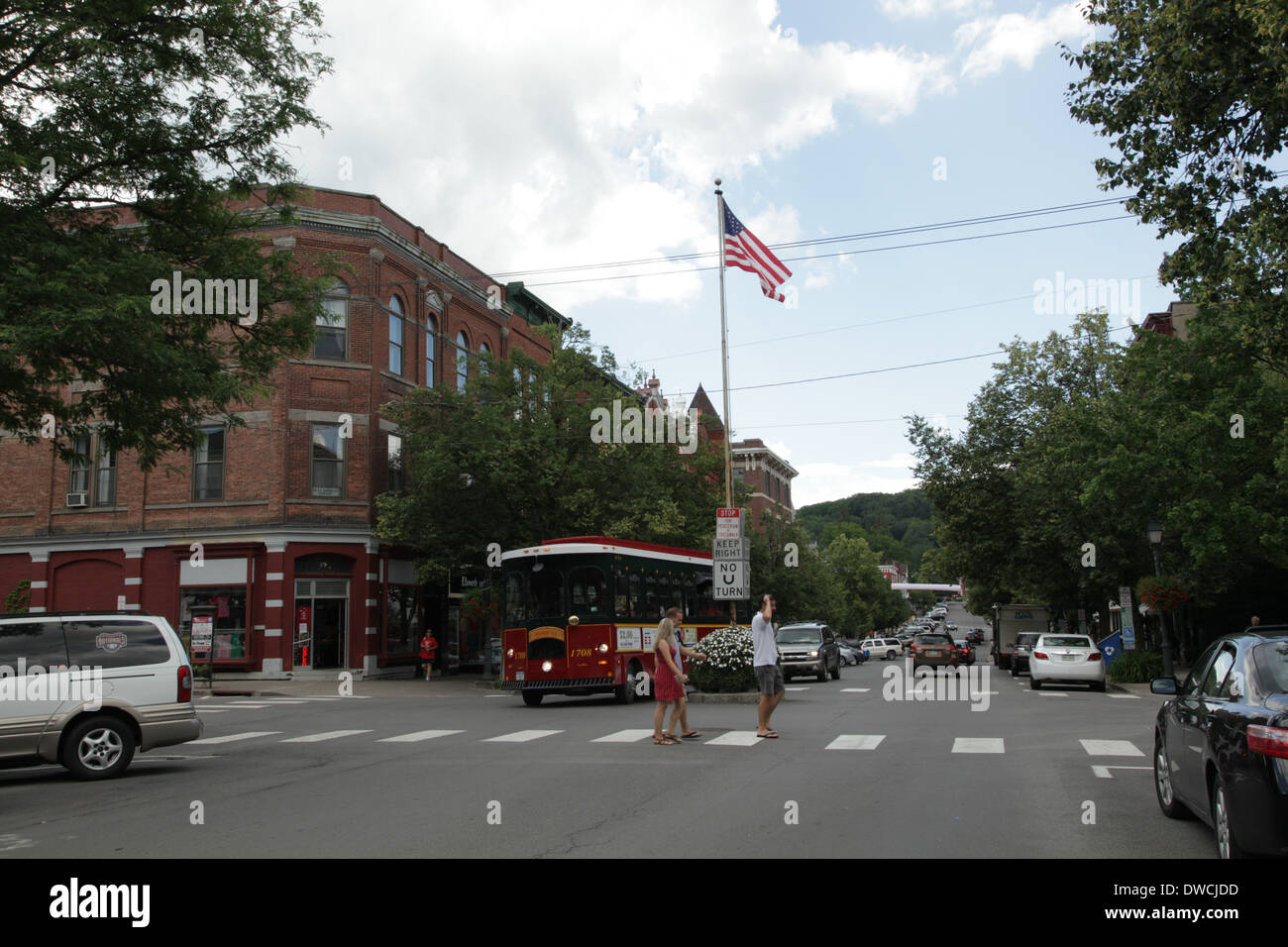 Main Street in Cooperstown New York Stock Photo - Alamy