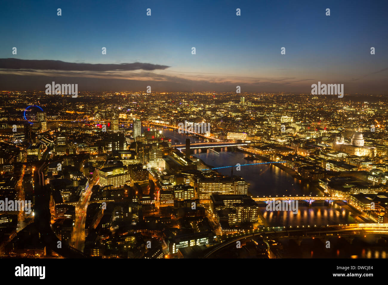 Twilight sunset aerial hi-res stock photography and images - Alamy