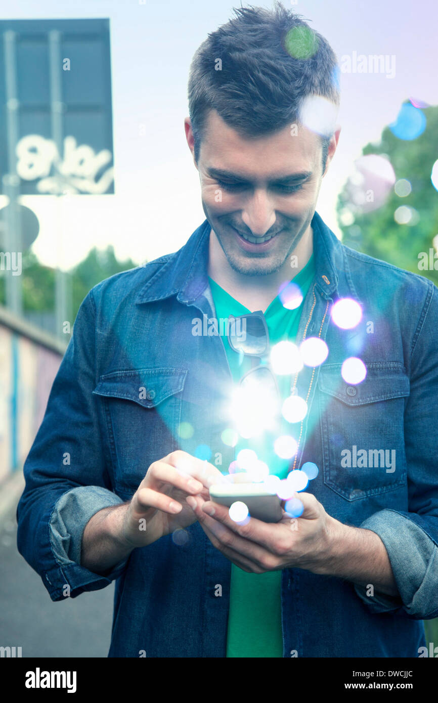 Graffiti man reading hi-res stock photography and images - Alamy