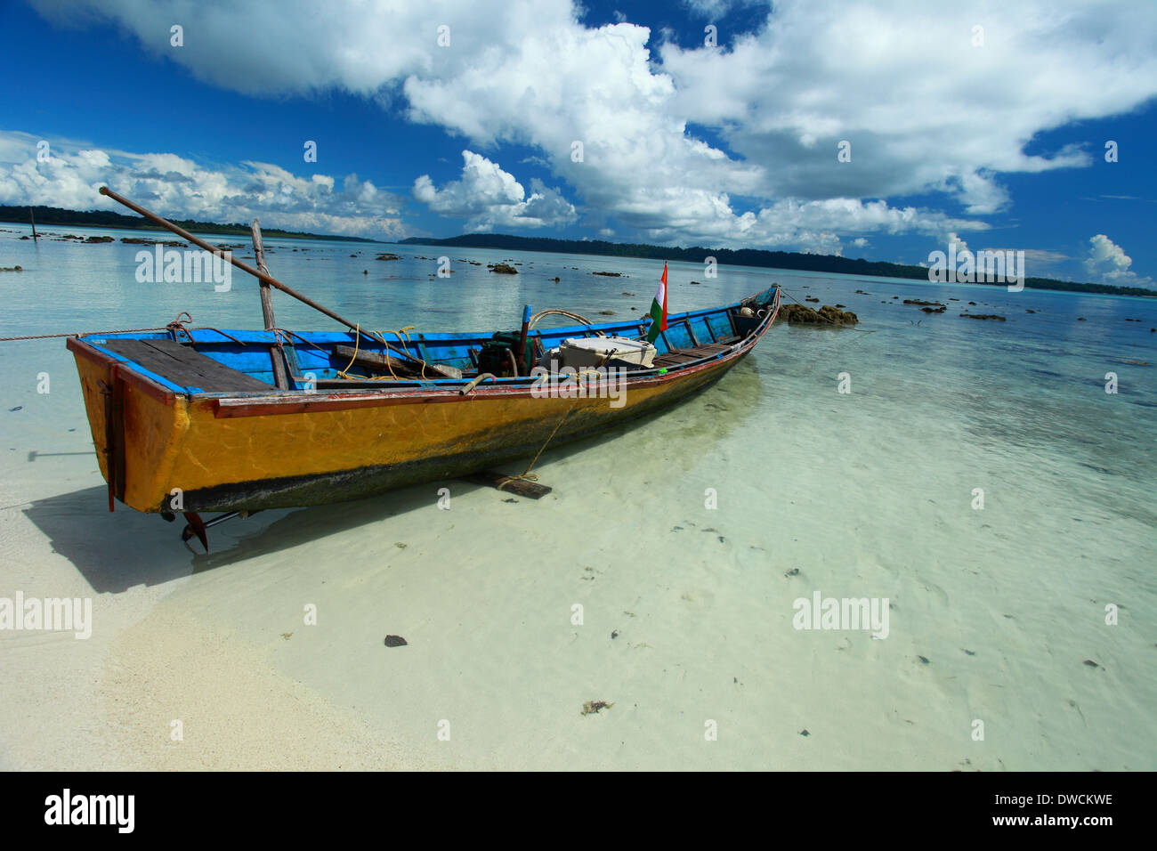Blue sky and clouds in Havelock island. Andaman islands, India Stock ...